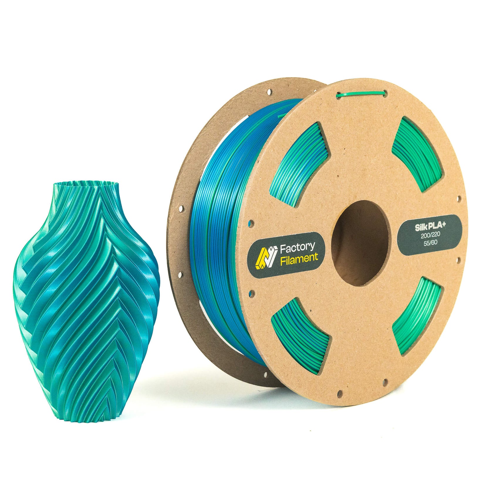 Dual Color Silk PLA+ – Factory Filament