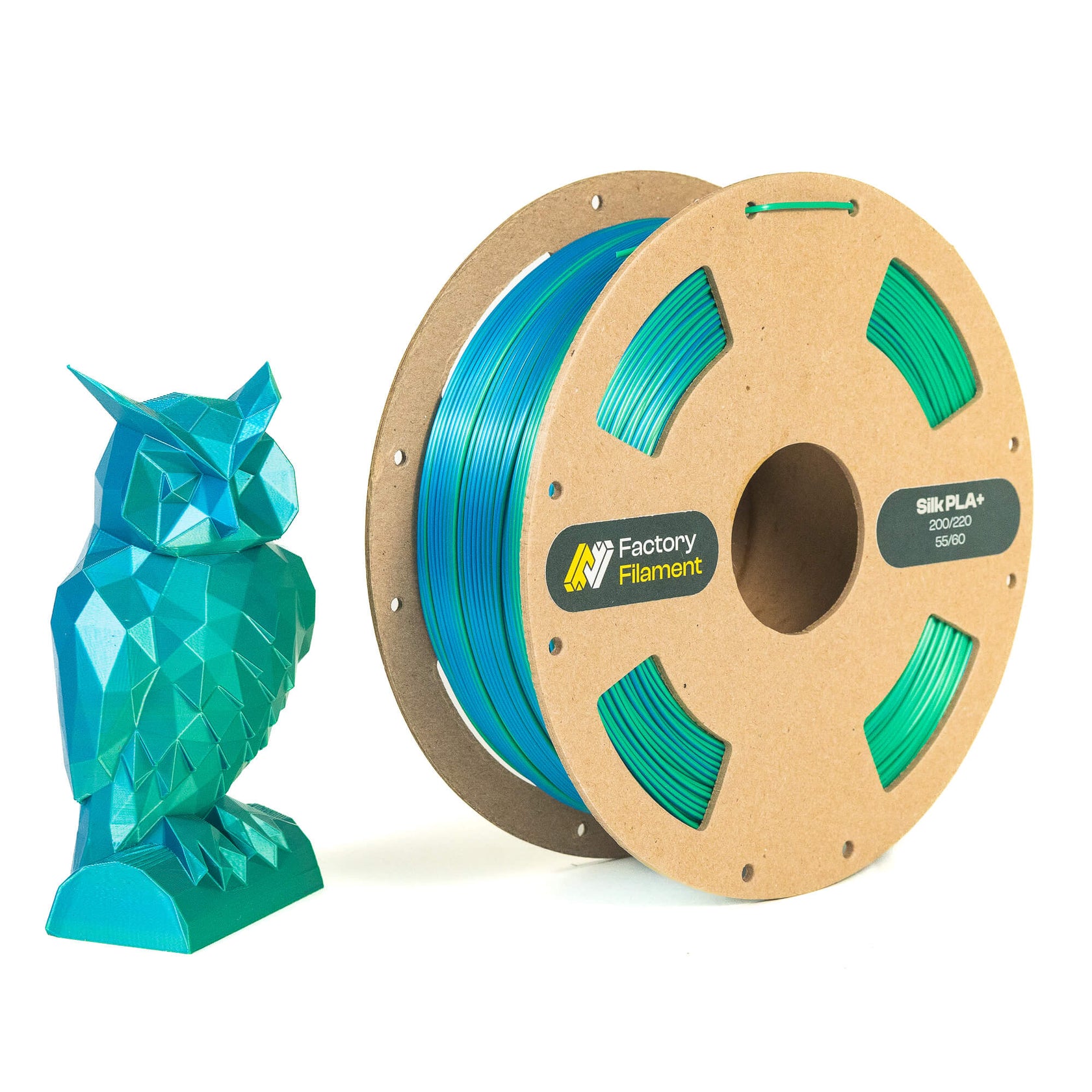 Dual Color Silk PLA+ – Factory Filament